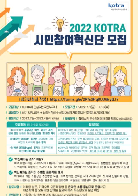 2022 KOTRA 시민참여혁신단 모집 - 캠퍼스픽
